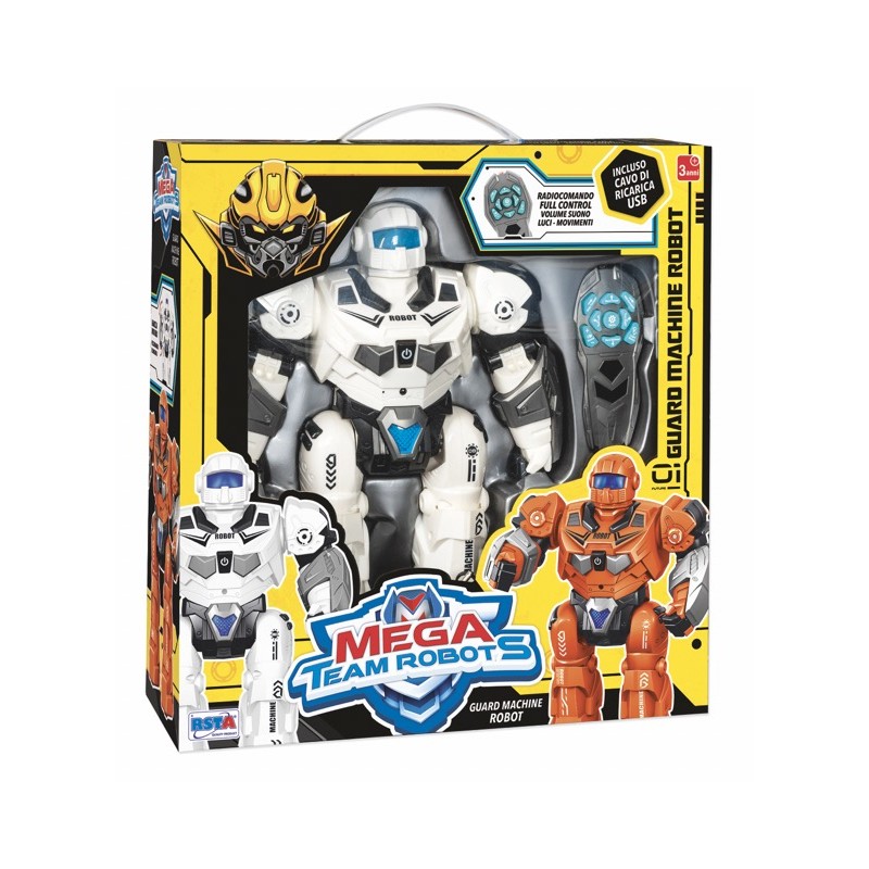 Rstoys 12192 - Robot Radiocomandato Guard Machine Ricarica Usb